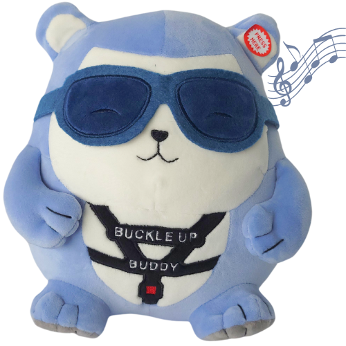 Bubs – The Buckle Up Buddy Plush Toy | TheBuckleUpBuddy.com